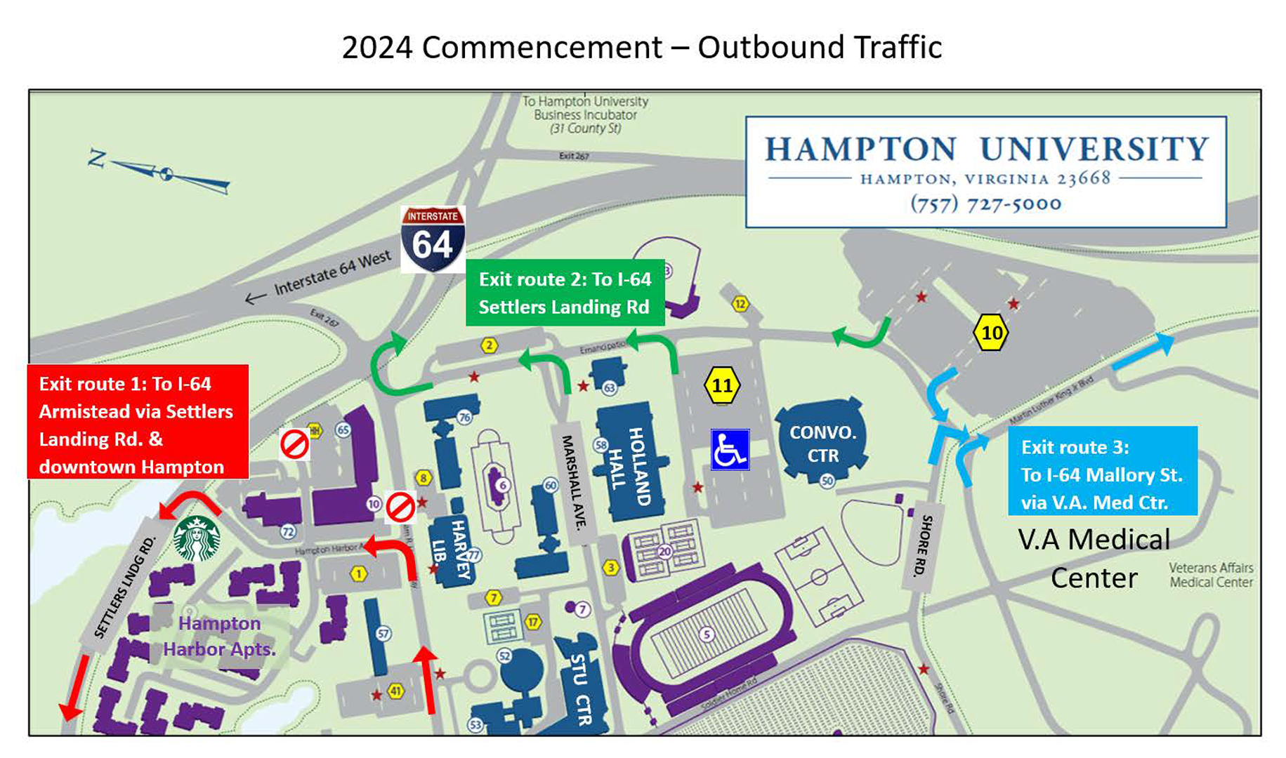 Commencement Parking Outbound Traffic - Commencement