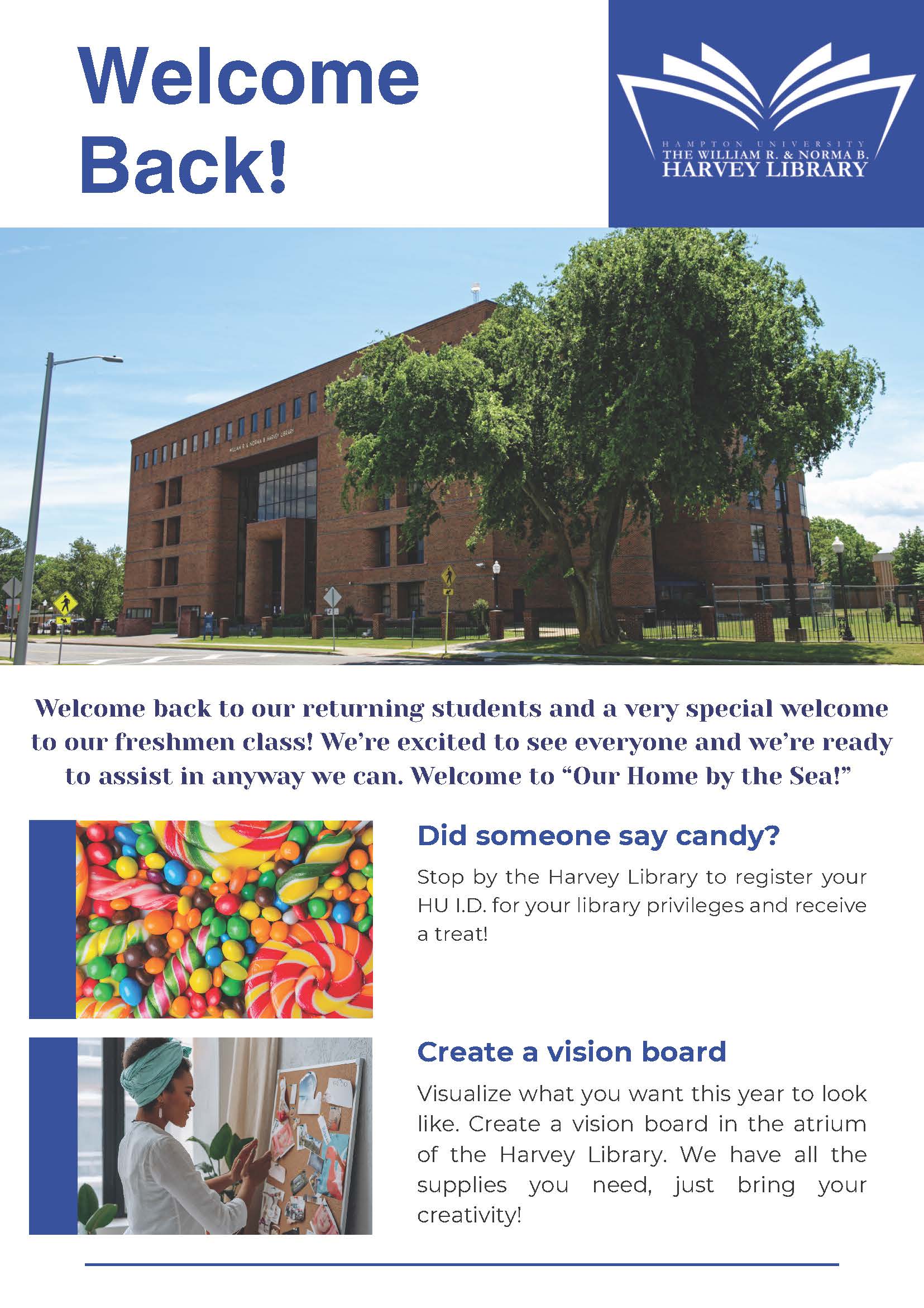 Welcome Back, Harvey Library - HU News