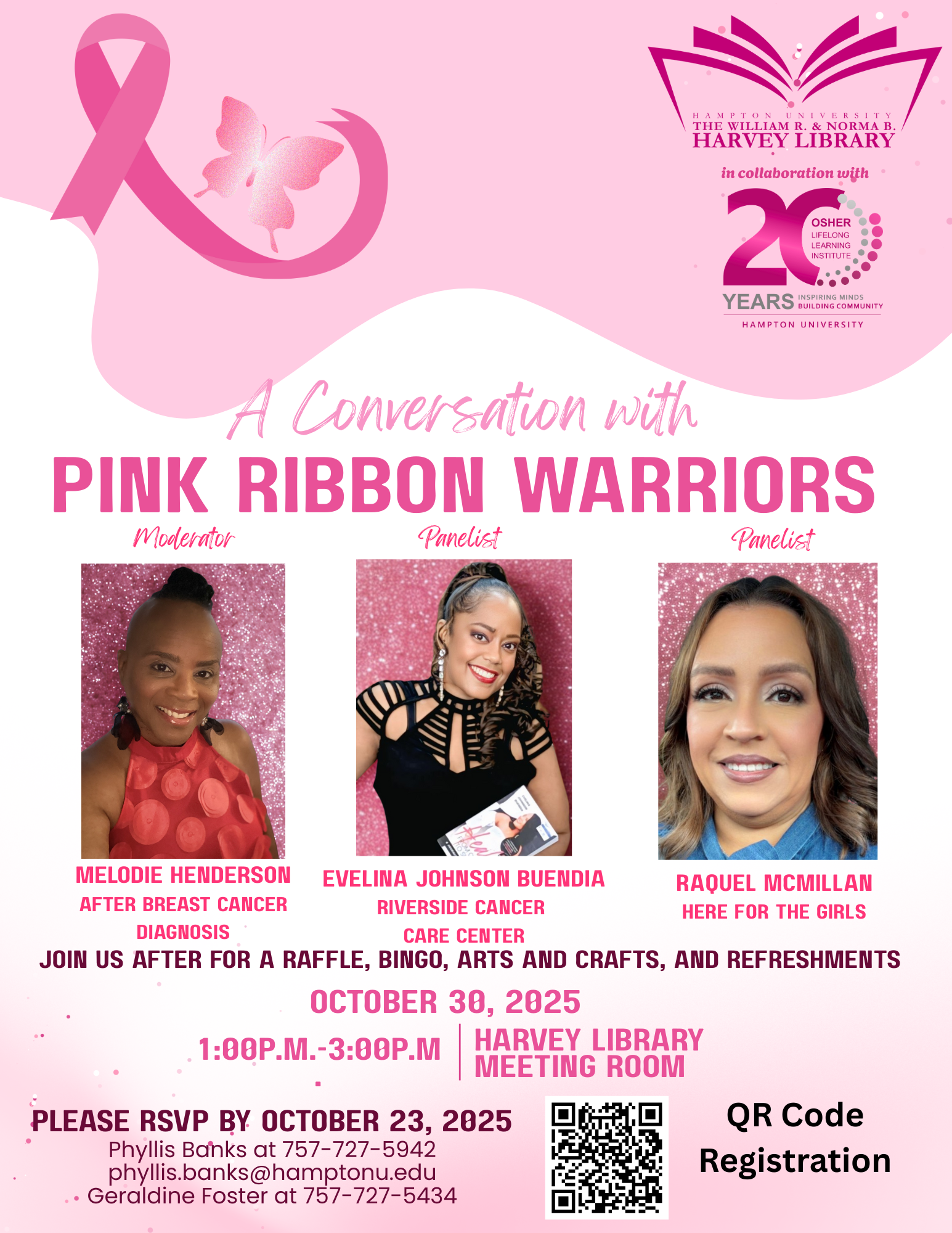Harvey Library and OSHER Breast Cancer Awareness Month Program - Pirate ...