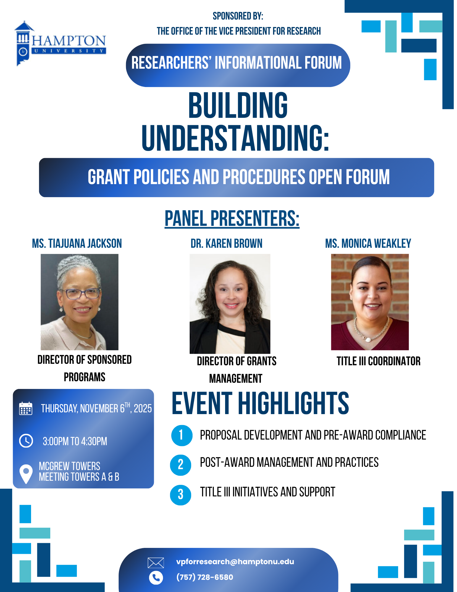 Researchers' Informational Forum - Pirate Press