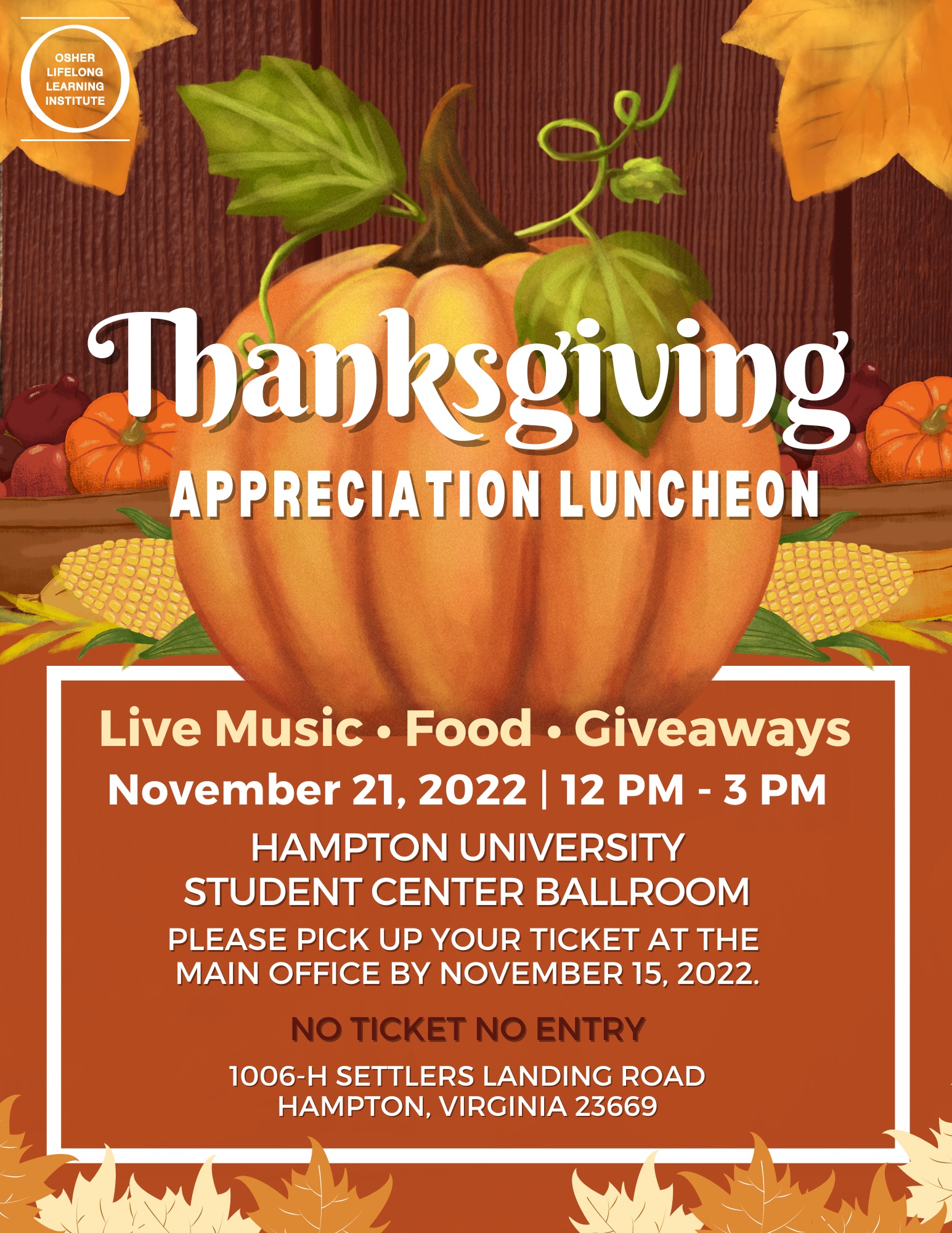 Thanksgiving Appreciation Luncheon