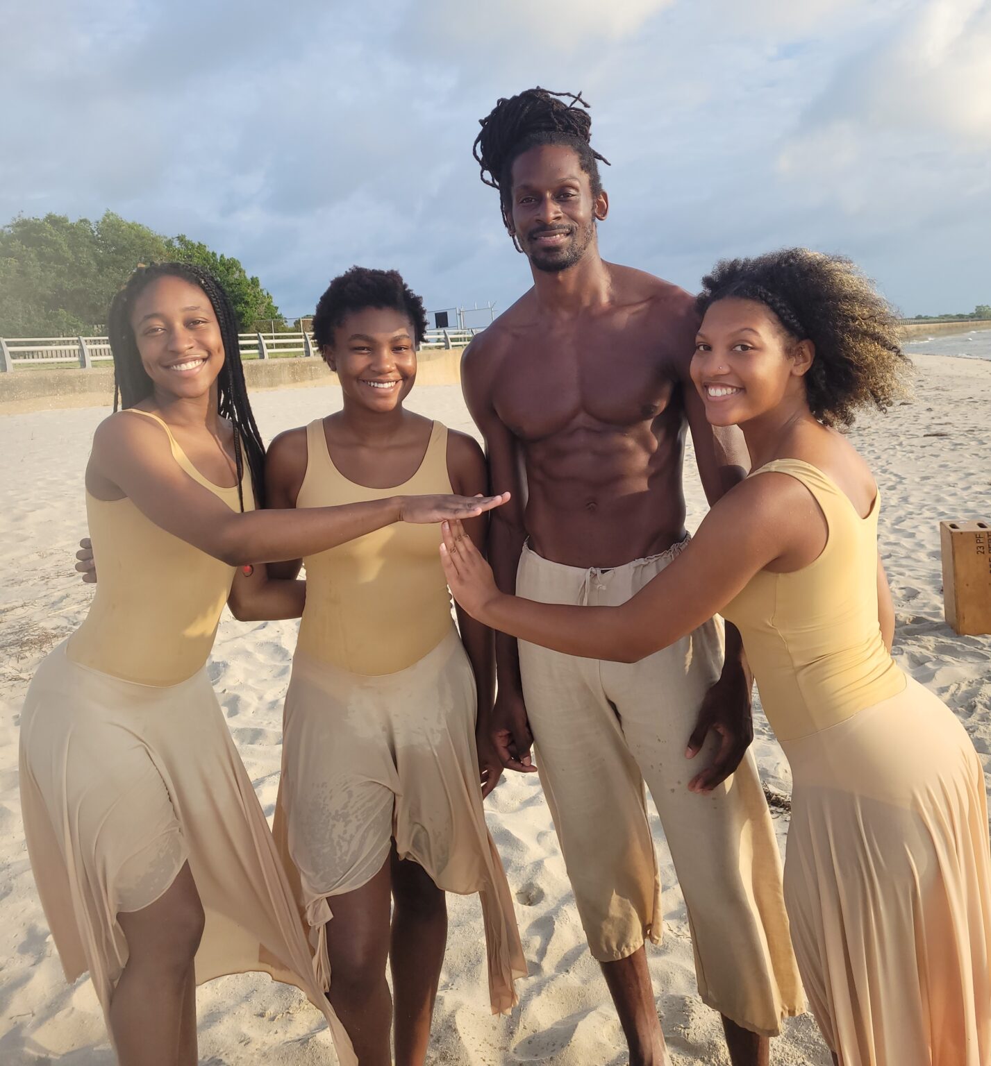 Three Hampton University Terpsichorean Dancers filmed for “The 1619 ...